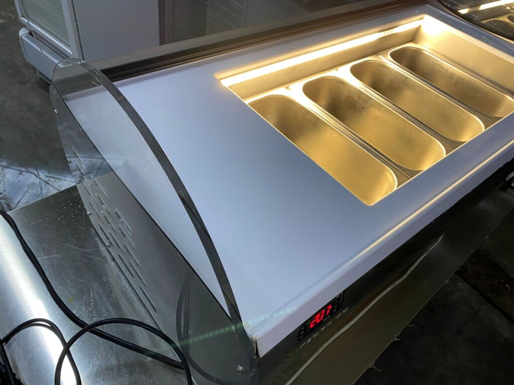 Rent a Tabletop 4 Pan Gelato Display Case for Events | Made in Italy ...